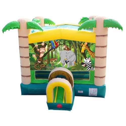 Modular Inflatable Bounce House Tropical Jungle