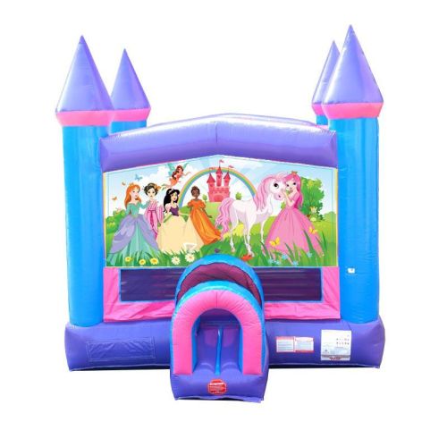Modular Inflatable Bounce House Pink Princess
